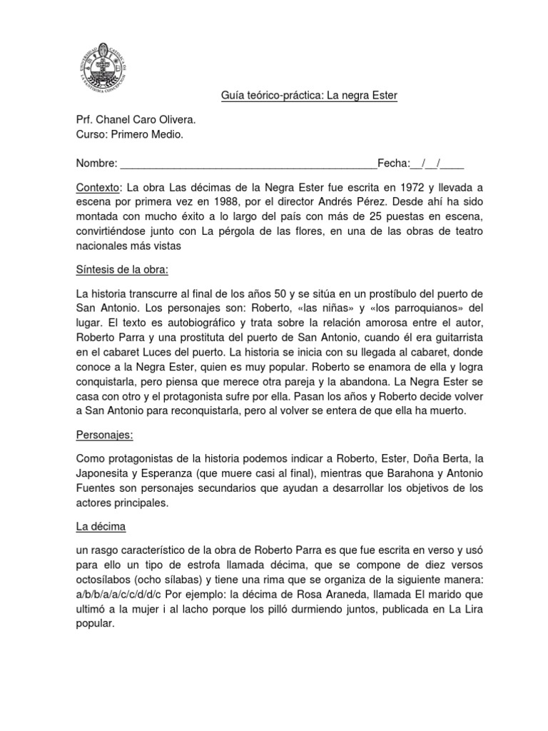 La Negra Ester | PDF | Amor