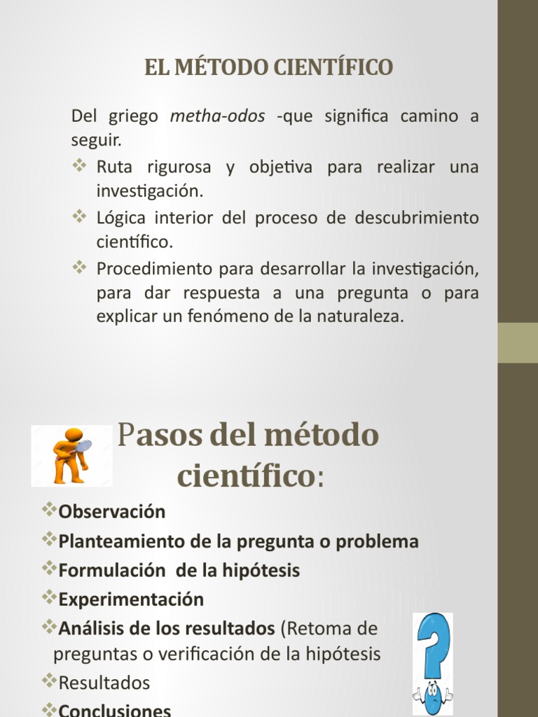 Power El Método Científico | PDF | Hipótesis | Método científico