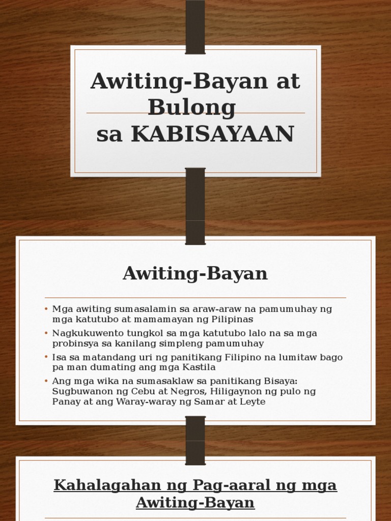 Awiting-Bayan at Bulong Sa KABISAYAAN