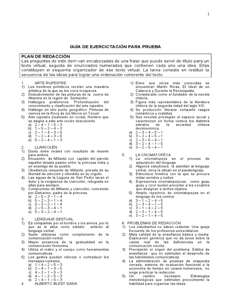 Ejercicios Plan de Redaccion Respuestas | PDF | Novelas | Science