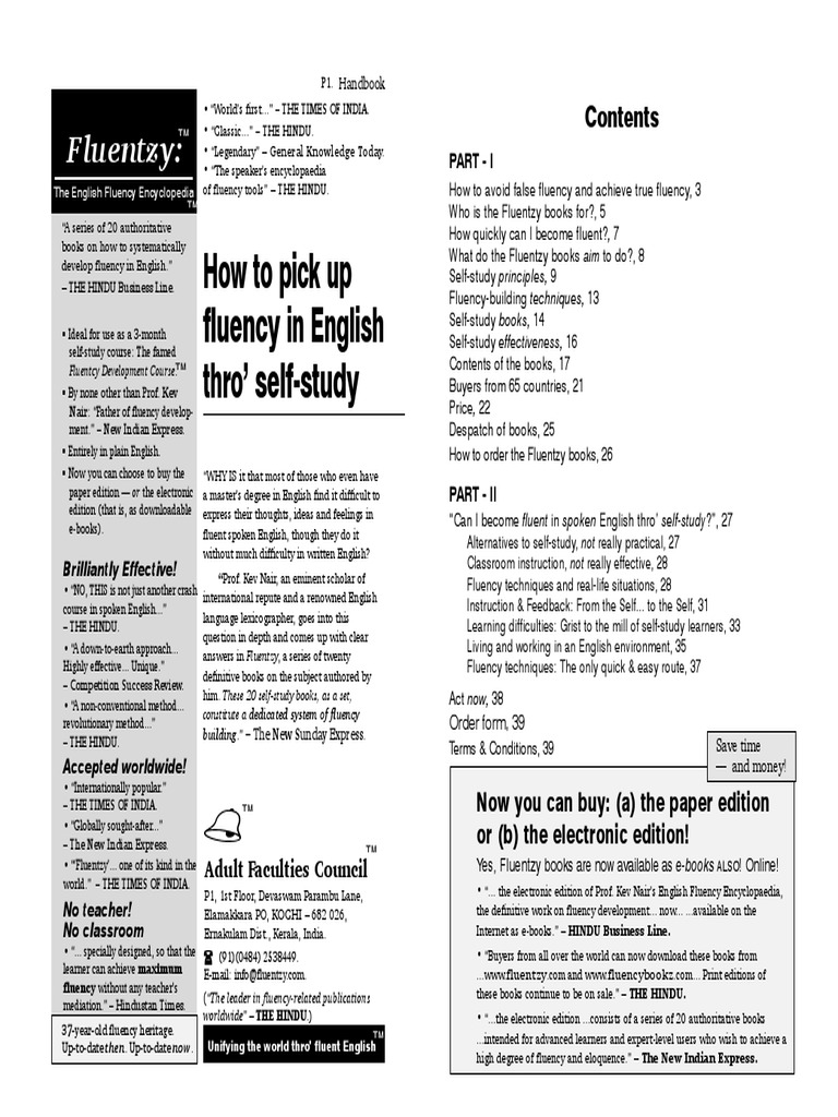 Handbook English Fluncy in Short Time PDF | PDF | English Language ...