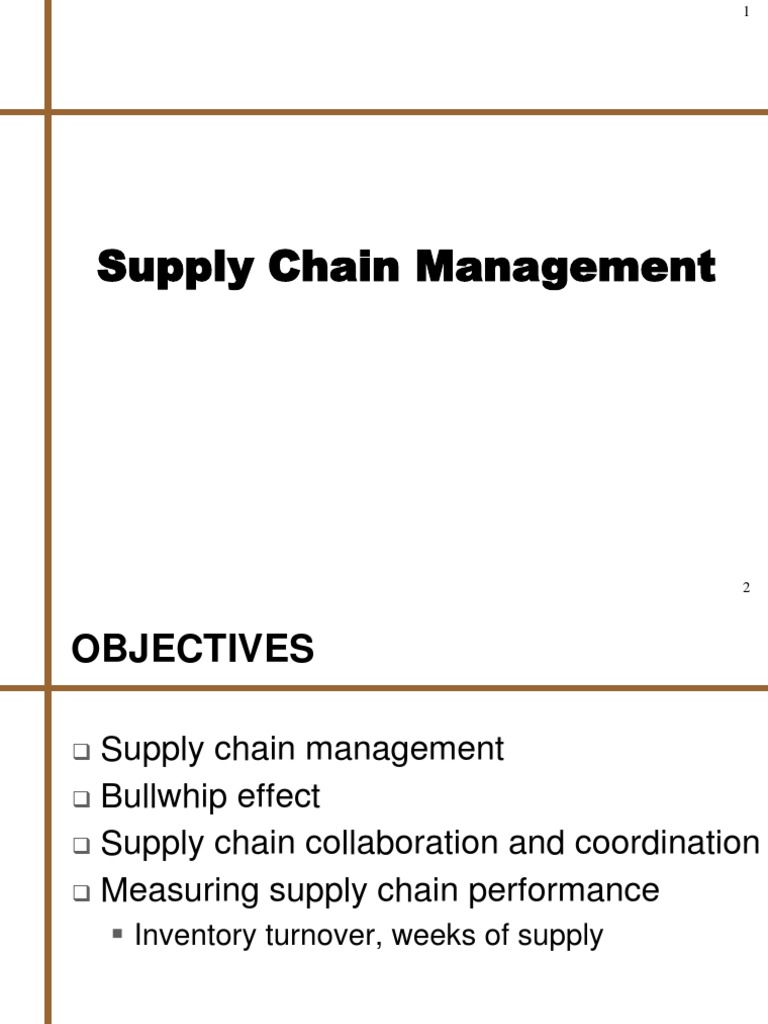 Supply Chain Management | PDF | Supply Chain | Supply Chain Management