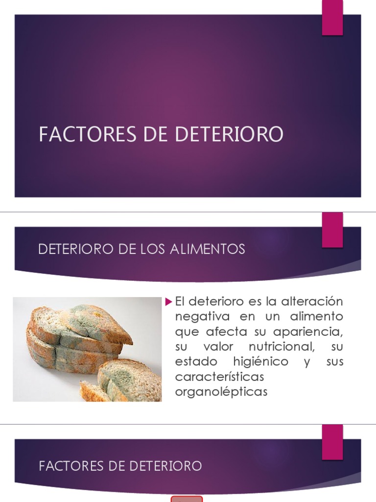 Factores de Deterioro | PDF | Microorganismo | Productos lácteos