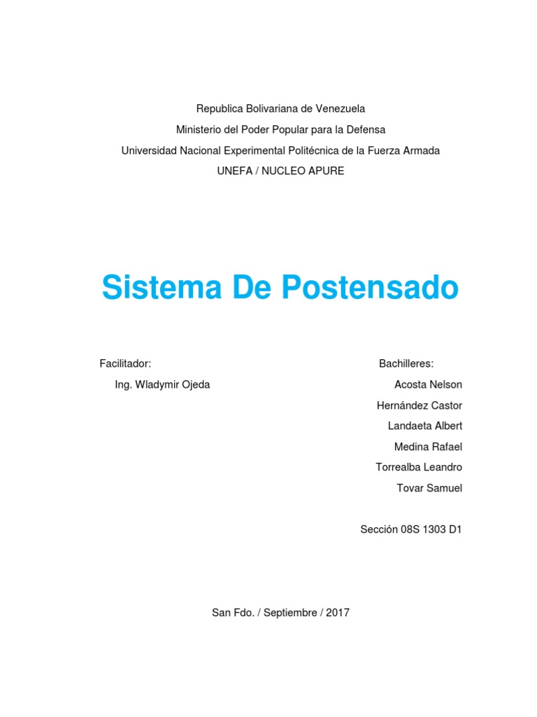 Sistema de Postensado en Construcción | PDF | Hormigón pretensado ...