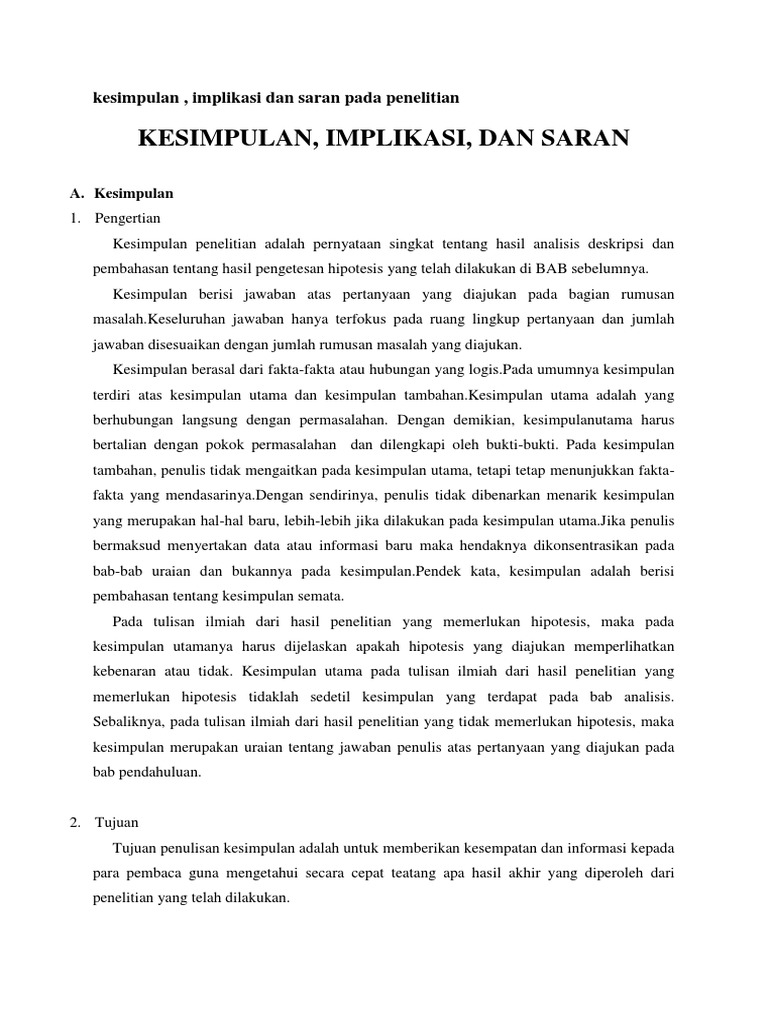 Contoh Implikasi | PDF