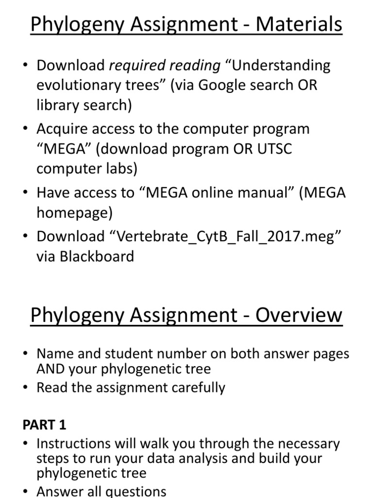 MEGA Tutorial | PDF | Phylogenetic Tree | Information Science