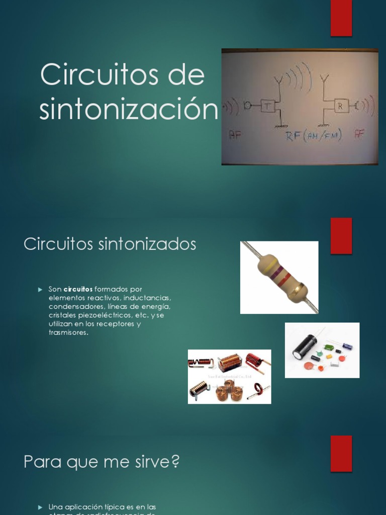 Circuitos de Sintonización | PDF | Condensador | Energia electrica