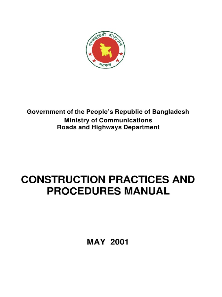 ConstructionPracticesAnsProceduresManual PDF | PDF | Road | Asphalt