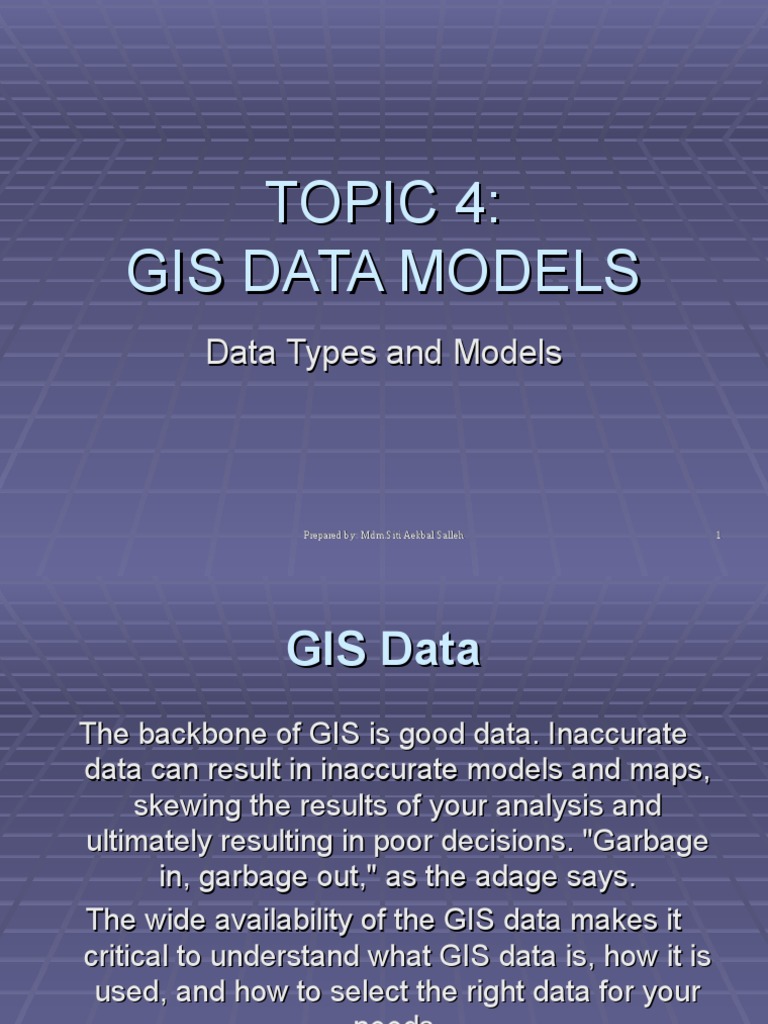 4-Gis Data Models | PDF | Geographic Information System | Relational ...