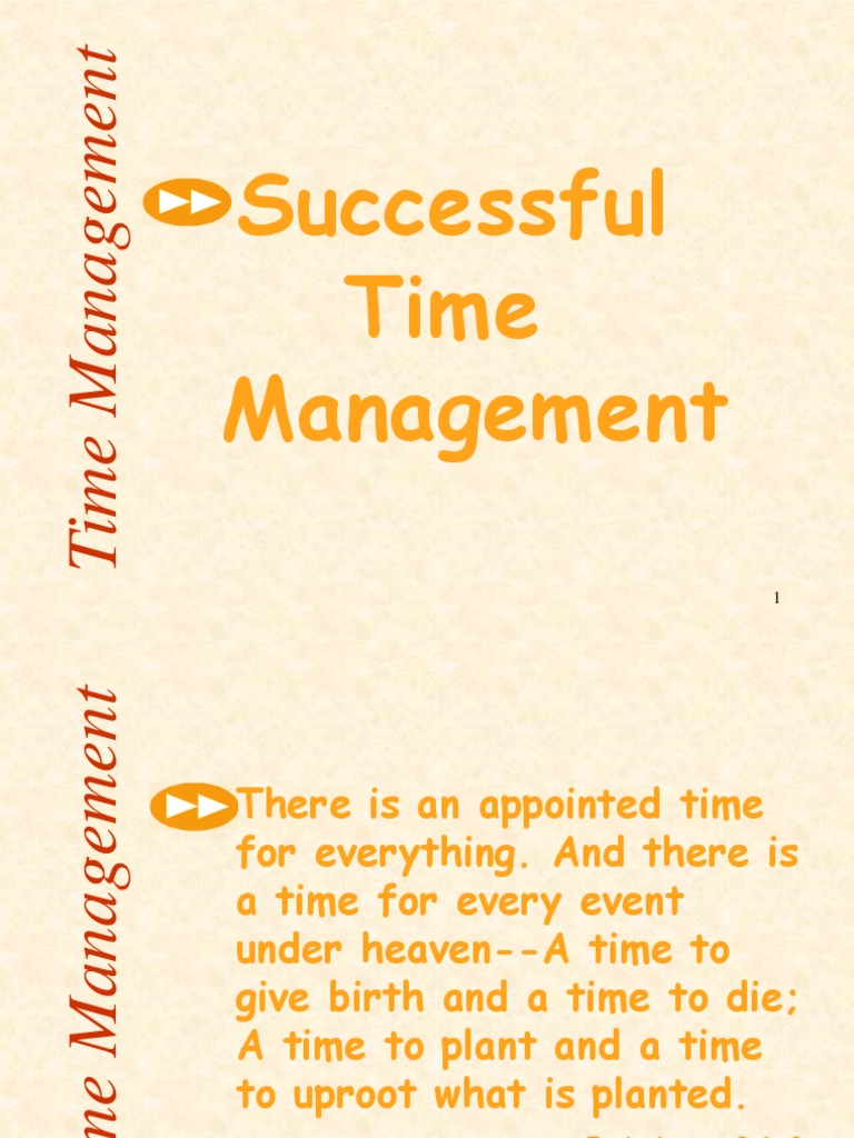 Time Management Handouts | PDF | Time Management | Professional Skills