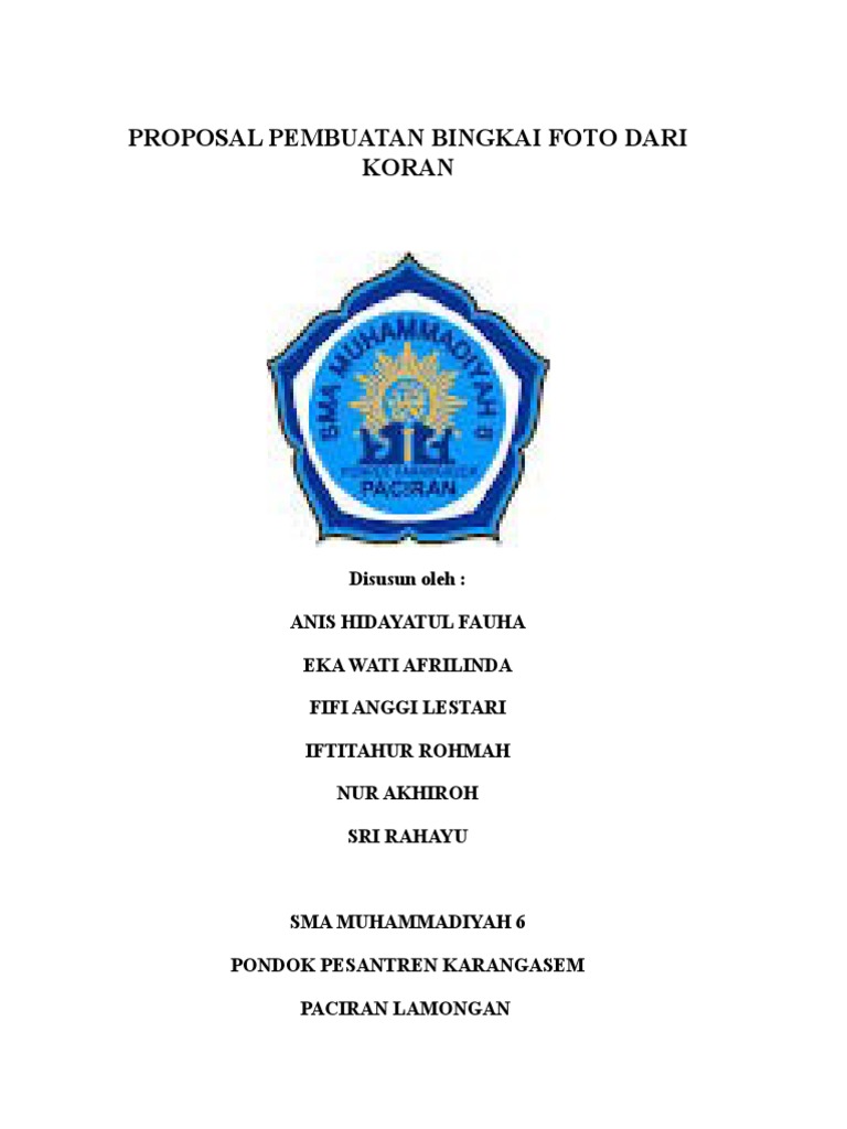 PROPOSAL PEMBUATAN BINGKAI FOTO DARI KORAN.docx