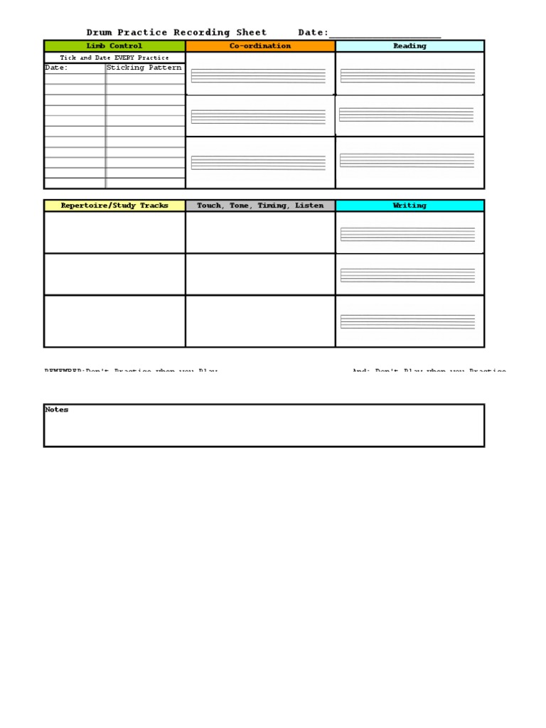 Drum Practice Recording Guide | PDF