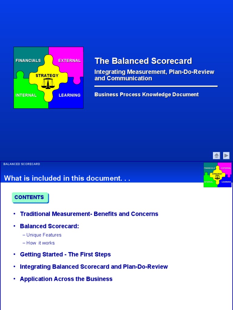 Balanced Scorecard | PDF | Innovation | Macintosh Platform