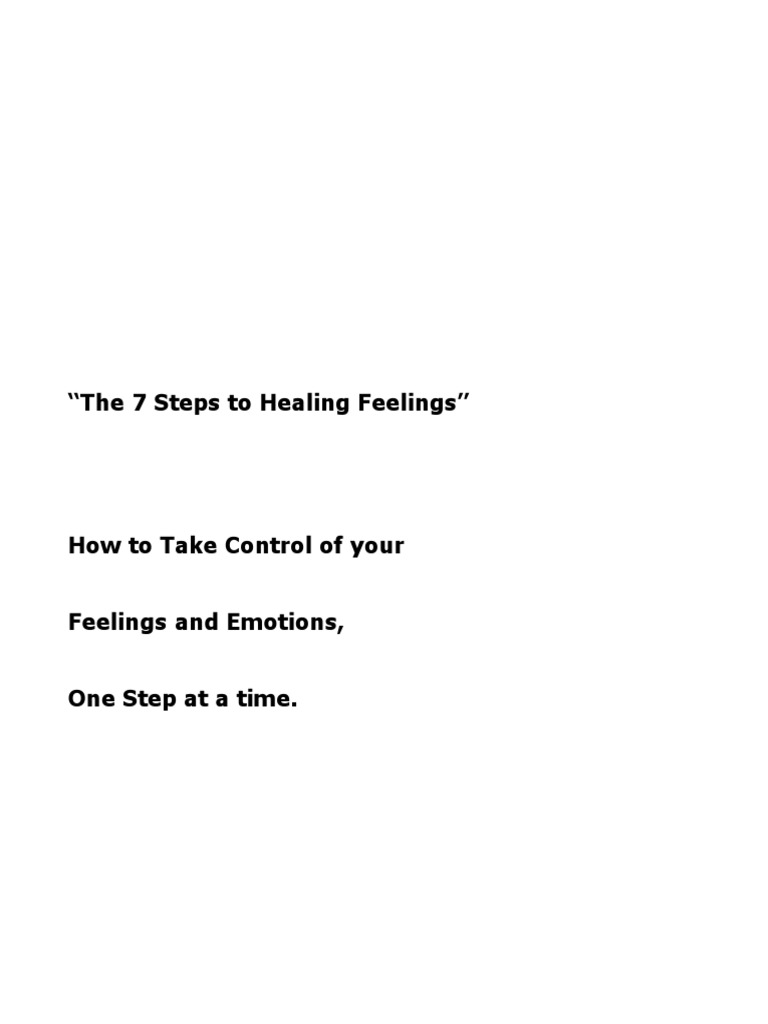 7 Steps to Heal Your Emotions | PDF | Anger | Emotions