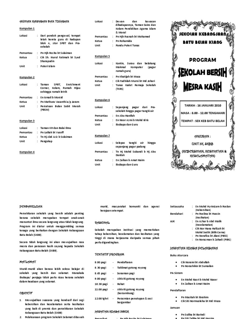 Buku Program 3K | PDF