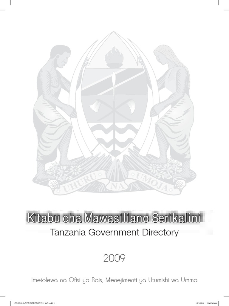 Kitabu Cha Mawasiliano Serikalini PDF | PDF