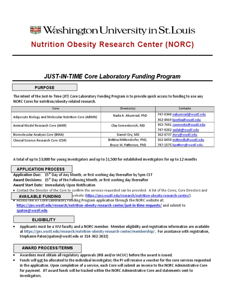 NORC JIT Program Overview-2017 | PDF | Science | Government Health Care