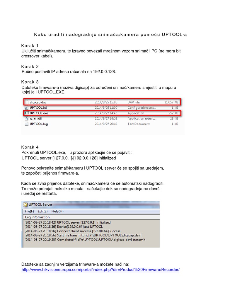 Automatska Nadogradnja Hikvision | PDF