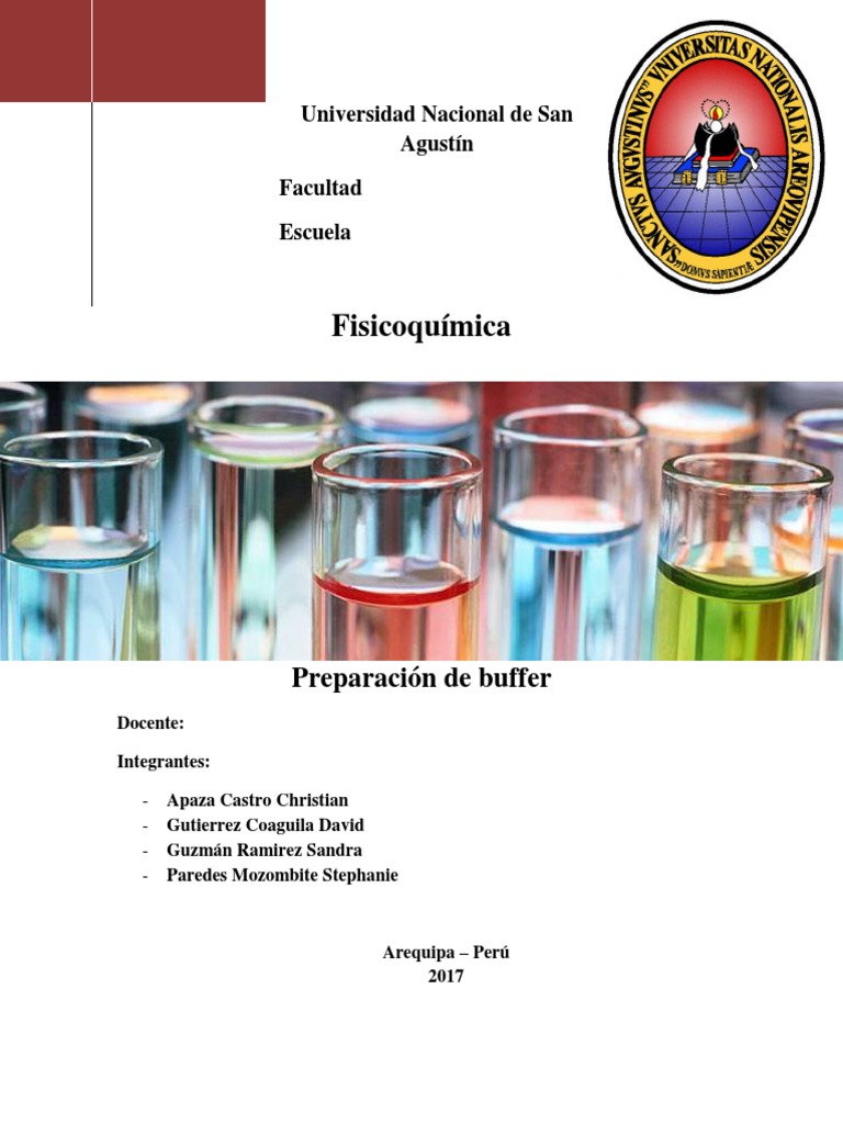 Fisicoquimica Buffer | Solución tampón | Ph