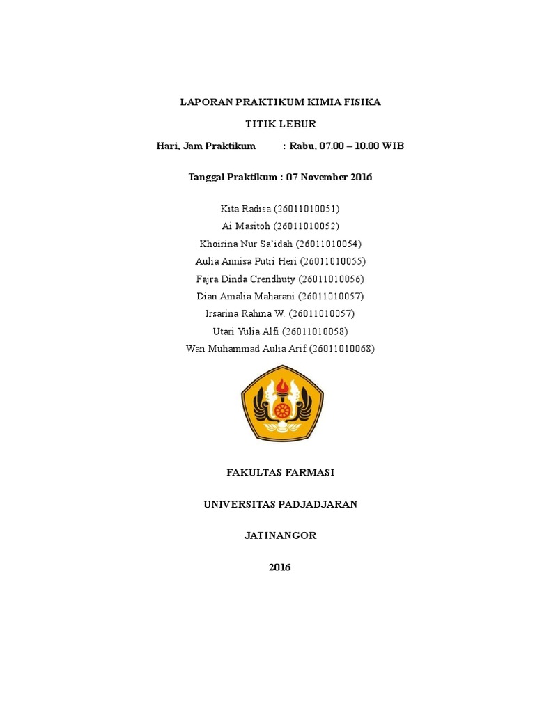 Penetapan Titik Lebur Zat Padat | PDF