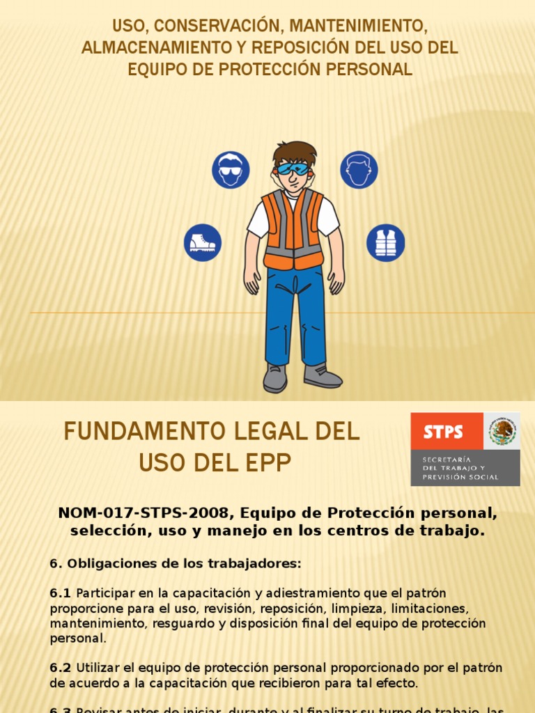 USO DE EPP.pptx | La seguridad | Guante