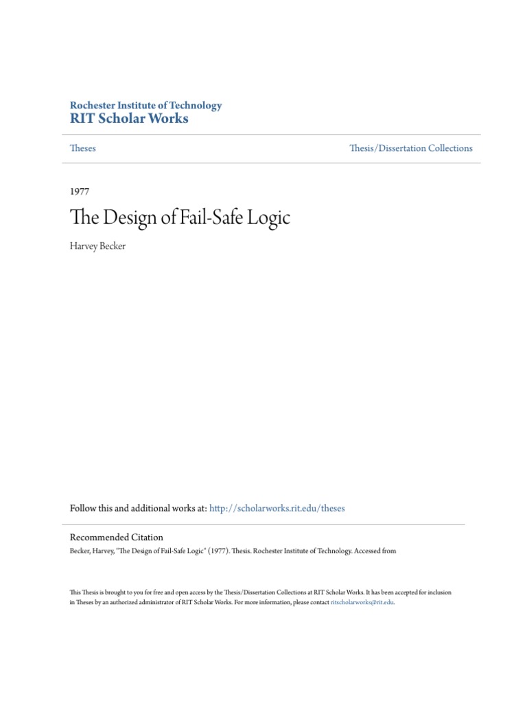 The Design of Fail-Safe Logic | PDF | Electronic Circuits | Cmos