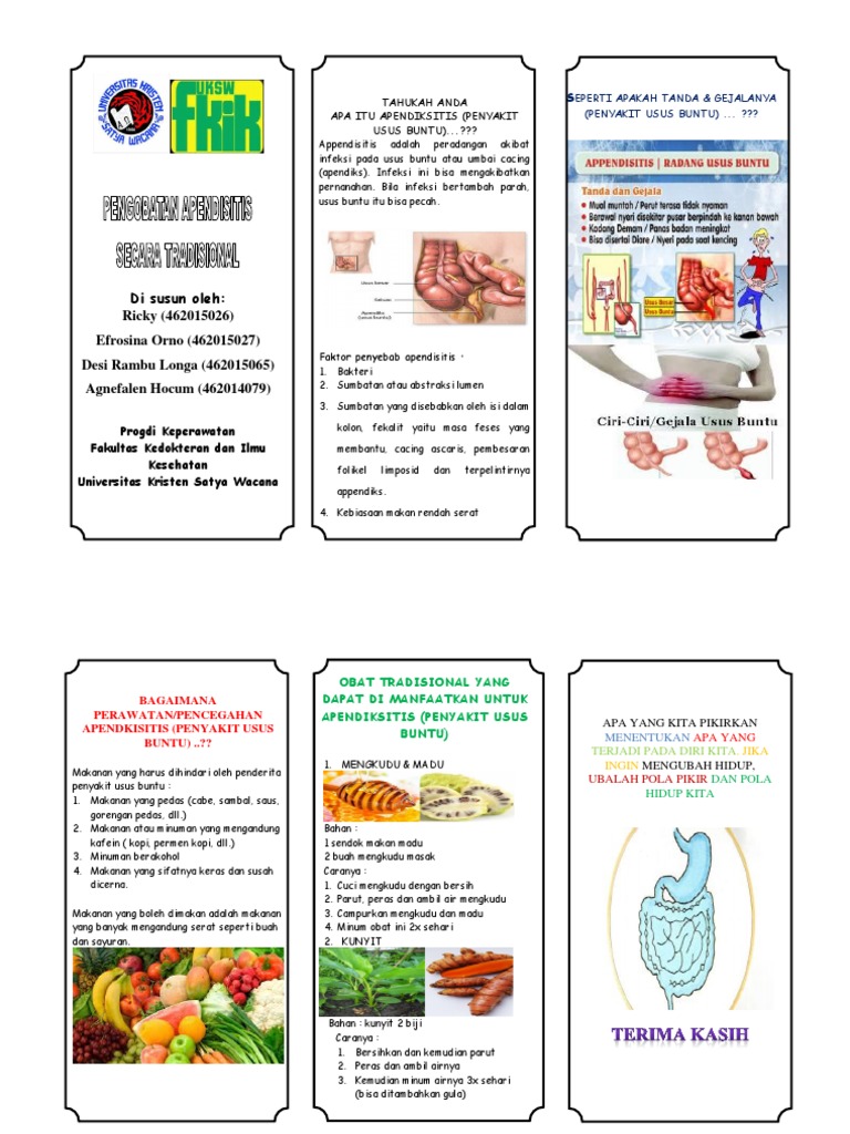 Leaflet Apendisitis | PDF