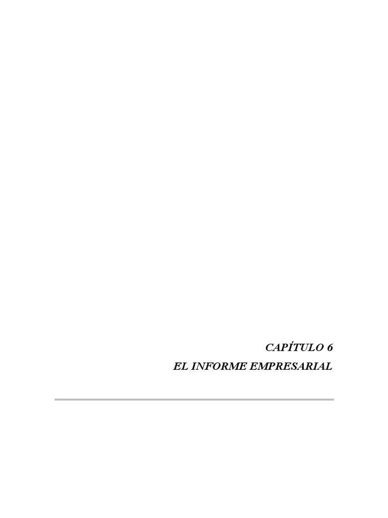 Informe Empresarial PDF | PDF | Información | Escritura