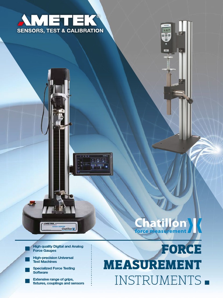 Catalogue Chatillon Force Measurement Instruments PDF | PDF | Microsoft ...