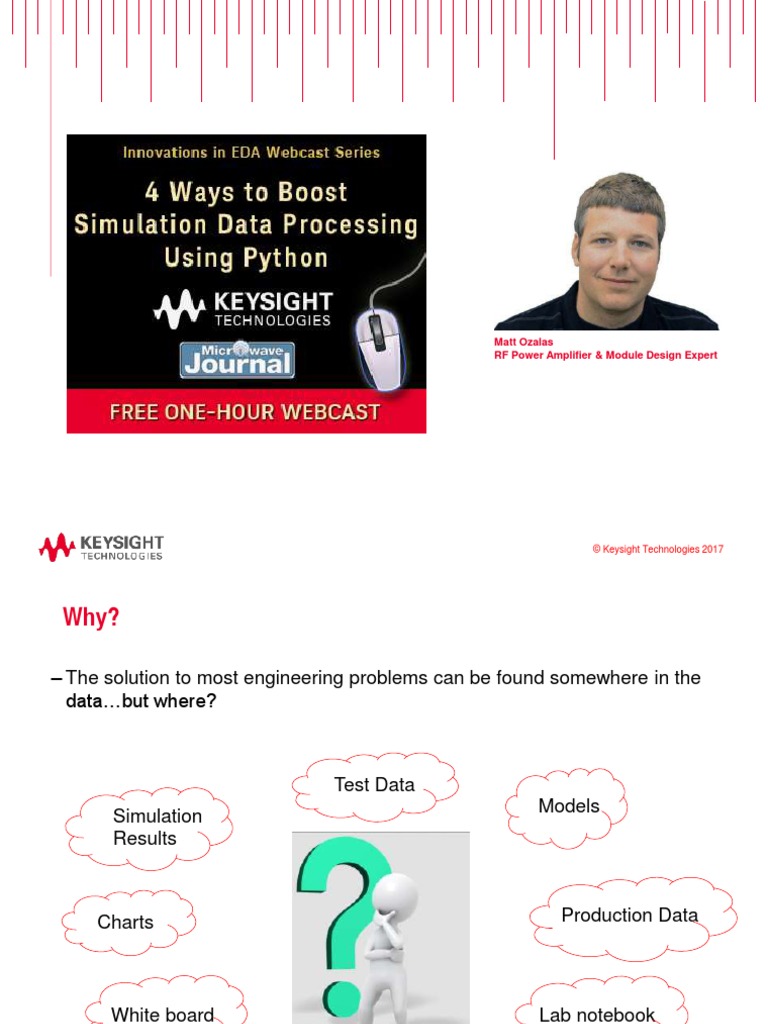 4 Ways To Boost Simulation Data Processing Using Python - Keysight - EDA - 4may2017 - Webcast ...