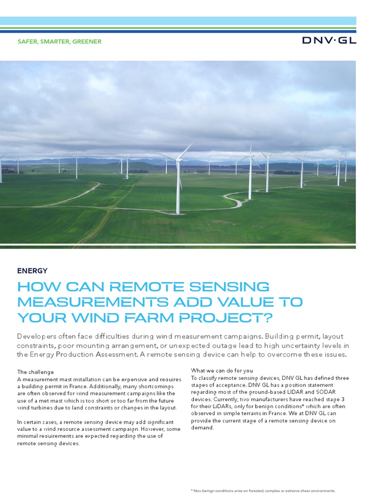 How Can Remote Sensing Measurements Add Value To Your Wind Farm Project ...
