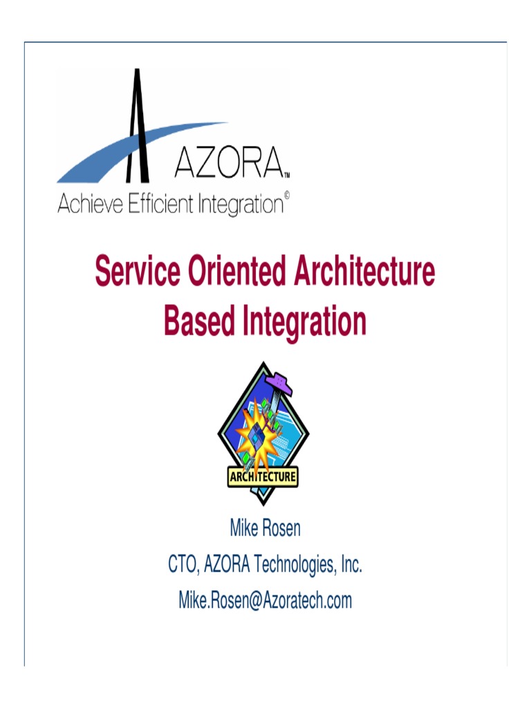 Service Oriented Architecture Based Integration | PDF | Service ...