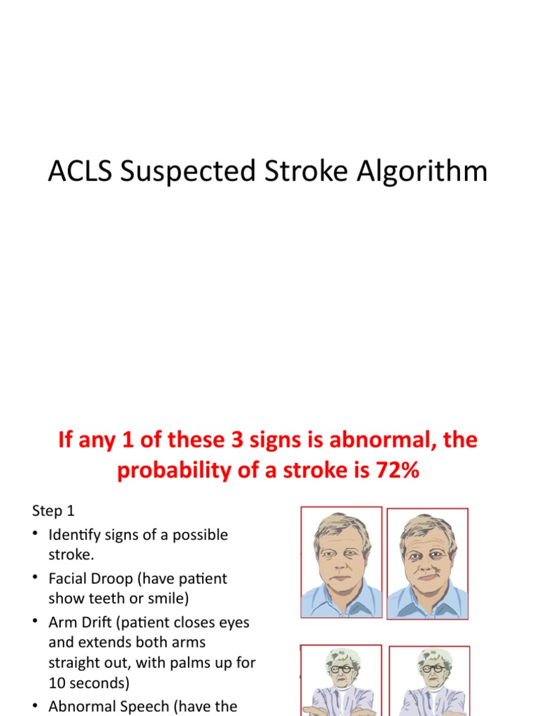 ACLS Suspected Stroke Algorithm | PDF