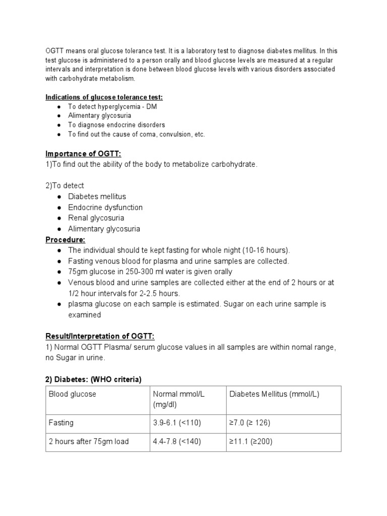 Ogtt PDF | PDF | Self-Improvement | Wellness
