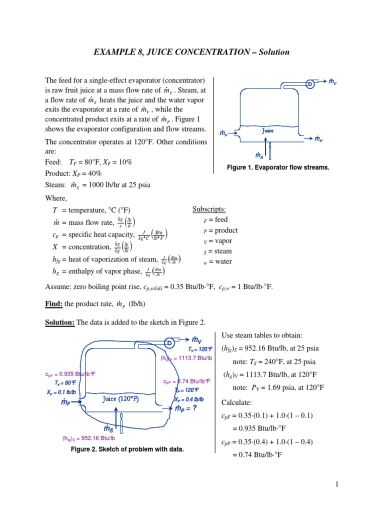 Example 8 PDF | PDF | Steam | Equations