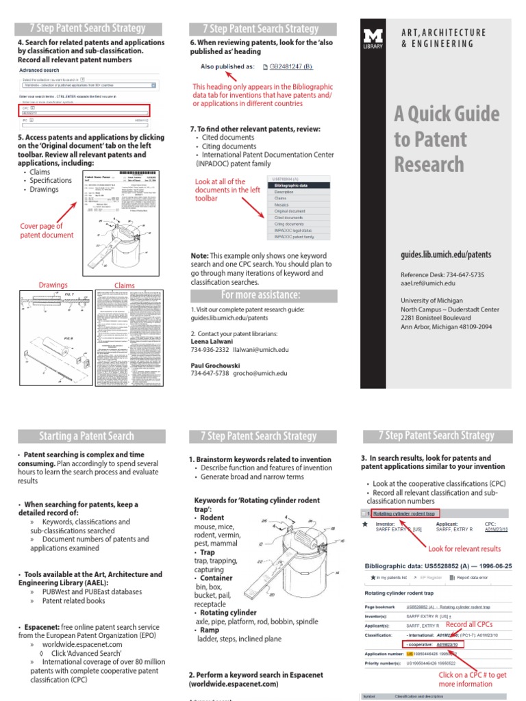 A Quick Guide To Patent Research: 7 Step Patent Search Strategy 7 Step ...