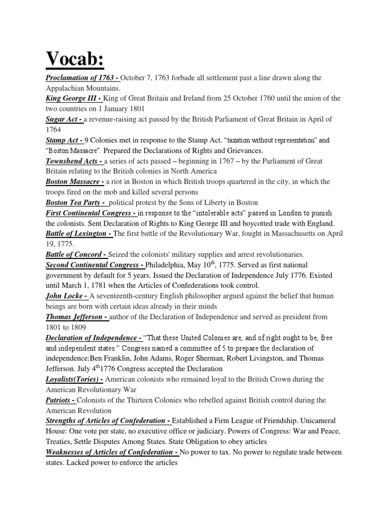 History Unit 1 Study Guide | PDF | American Civil War | Reconstruction Era