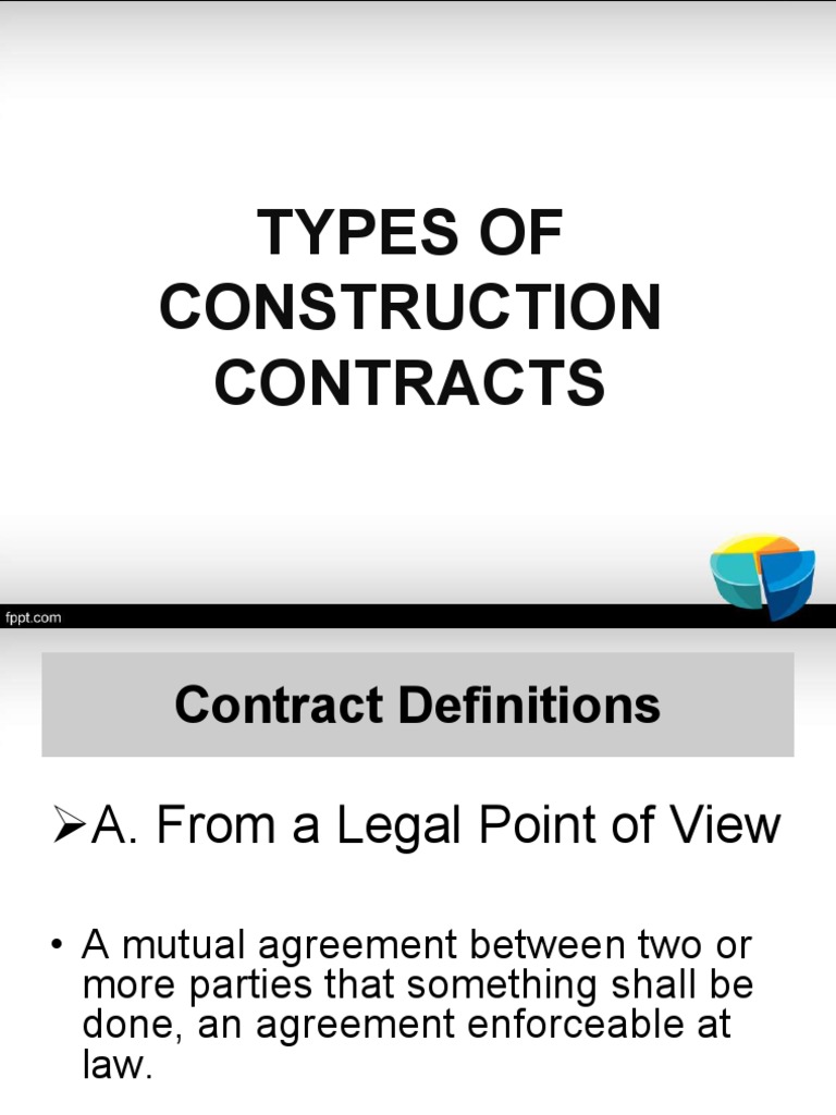 Types of Construction Contracts Explained | PDF | General Contractor ...