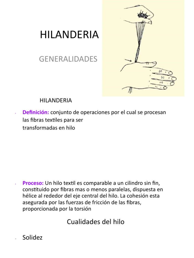 HILANDERIA Actualizado | PDF | Algodón | Textiles
