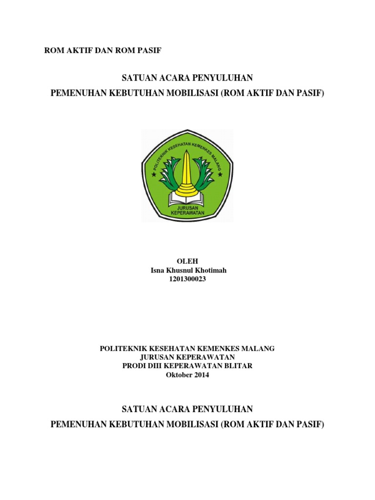 Rom Aktif Dan Rom Pasif | PDF