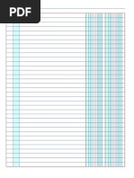Hojas Tabulares de 4 Columnas | PDF | Microsoft Excel | Contabilidad