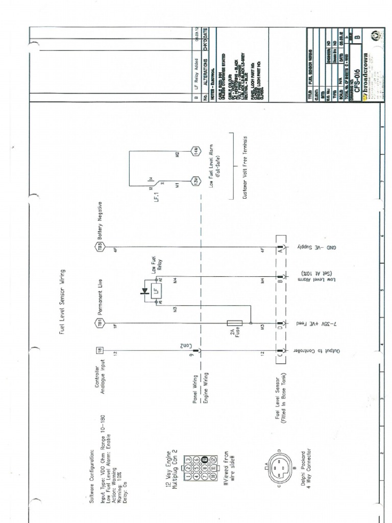 VDO Fuel Level Sensor PDF | PDF