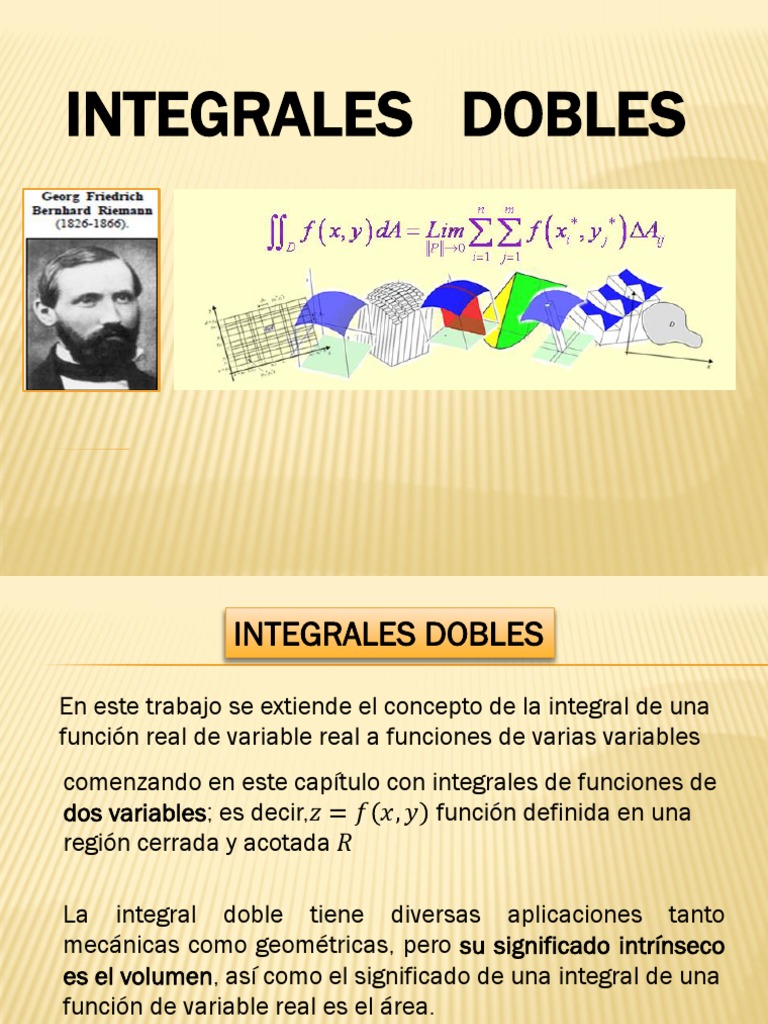 (1) integrales iteradas | Integral | Conceptos matemáticos