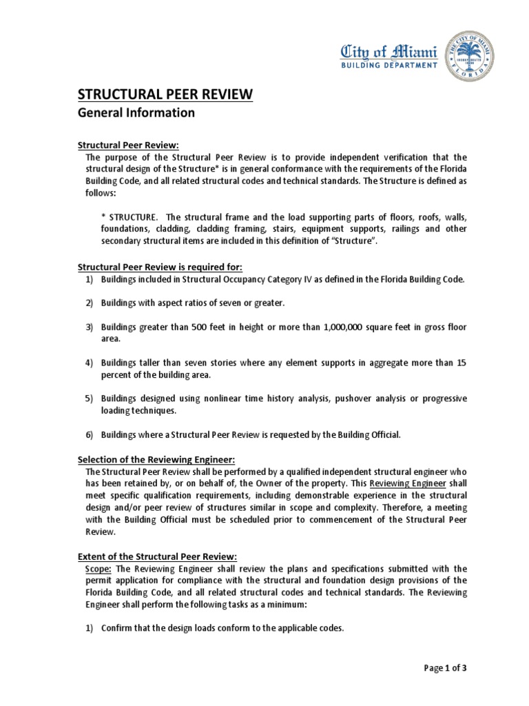 Structural Peer Review | PDF | Structural Engineering | Specification ...