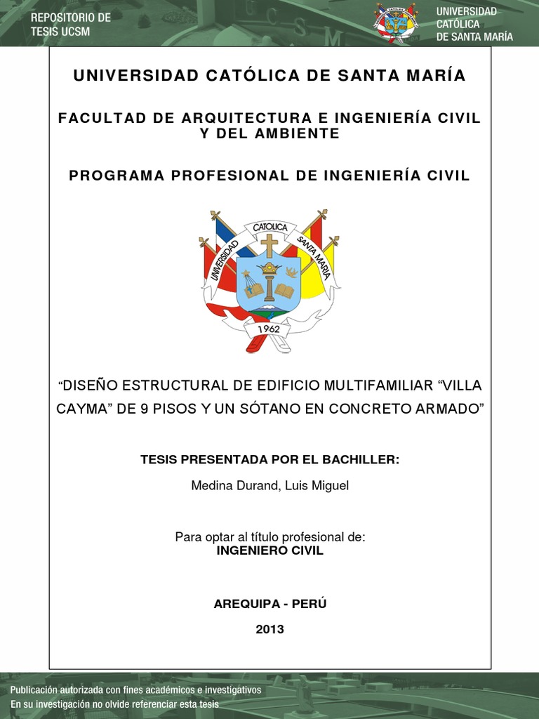 Diseño Estructural Edificio Multifamiliar | PDF | Diseño | Fundación (Ingeniería)