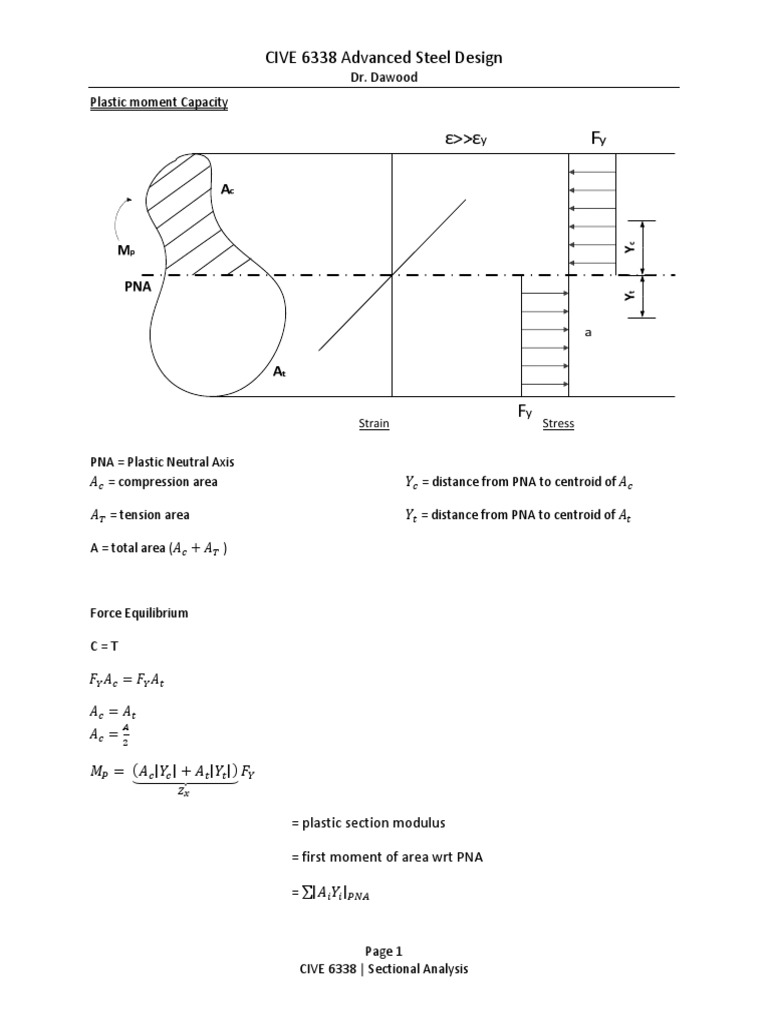 CIVE 6338 - Sectional Analysis | Download Free PDF | Elasticity (Physics) | Beam (Structure)