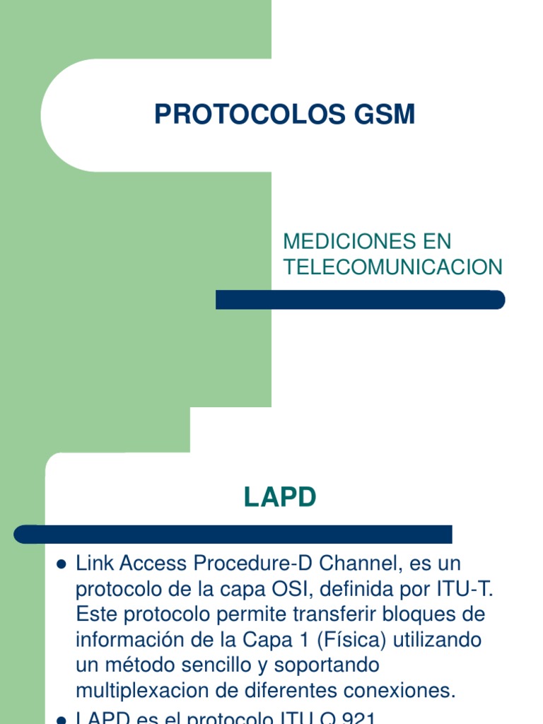 Protocolos GSM | PDF | Protocolos de comunicaciones | Telecomunicaciones