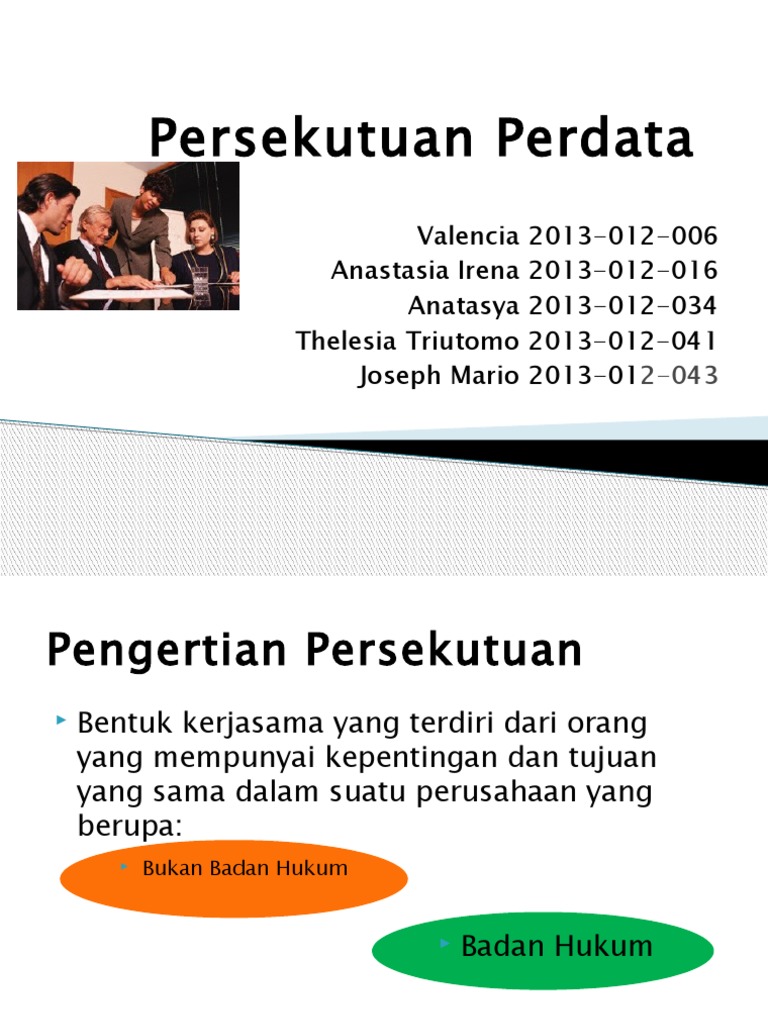 Persekutuan Perdata | PDF