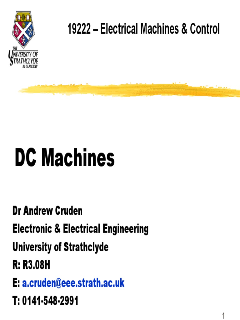 13 DC Machines PDF | PDF | Electromagnetic Induction | Manufactured Goods