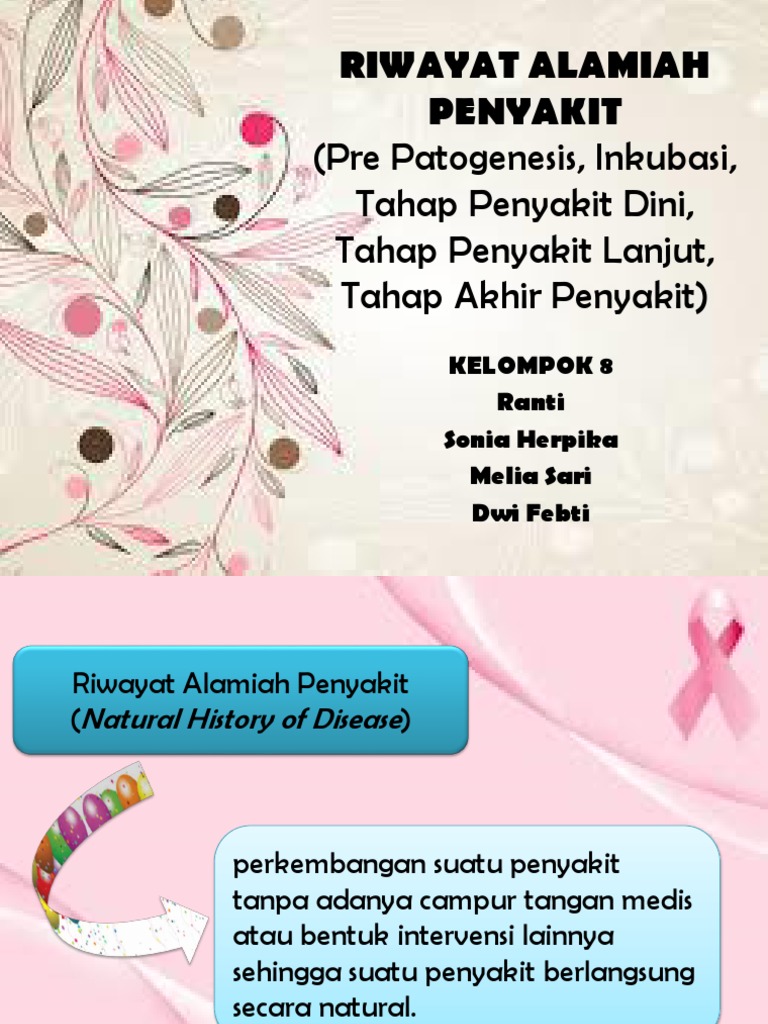 Pre Patogenesis, Inkubasi, Tahap Penyakit Dini, Tahap Penyakit Lanjut ...